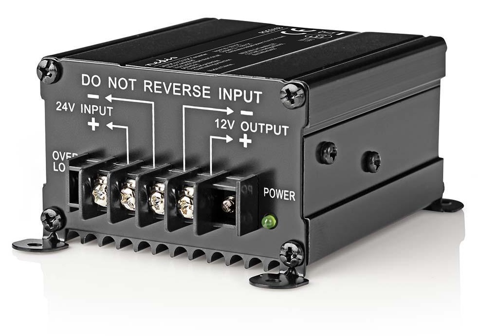 Conversor DC-DC 24V-12V 10 Amp - NEDIS | Castro Electrónica, Lda