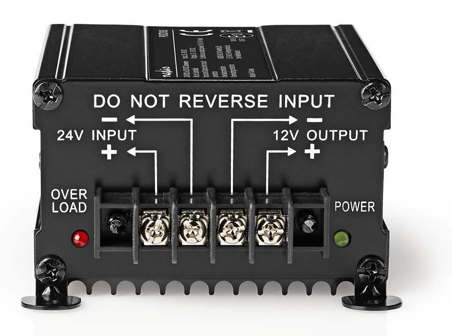 Conversor DC-DC 24V-12V 10 Amp - NEDIS | Castro Electrónica, Lda