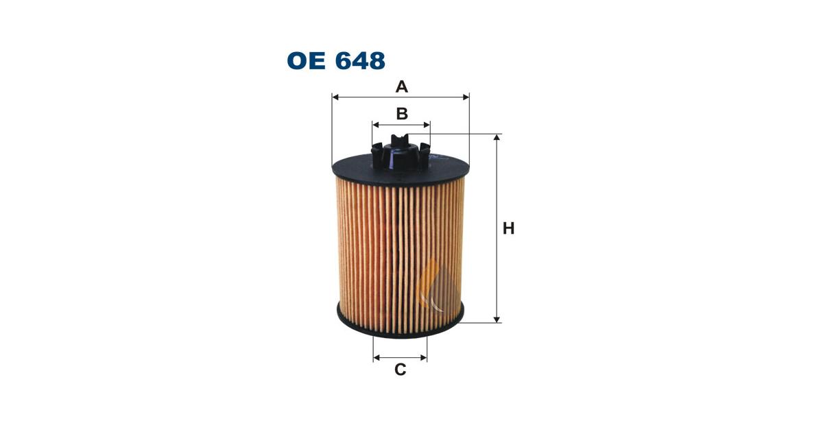 FILTRON Filtro de Óleo OE648